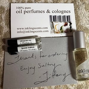 Earth Notes 6 Pack Set Natural Oil Perfumes Small Roll-on Bottles Apple ...