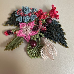 Seed Bead Pattern Beadwork Tutorial Bead Pattern Flower Blossoms