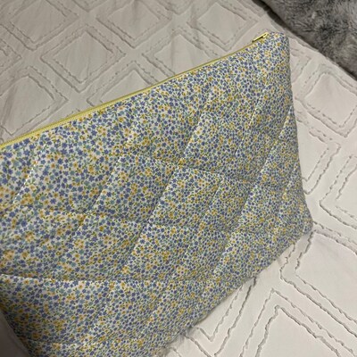 Square White and Pattern Patchwork Quilted Laptop Case Made to Order ...