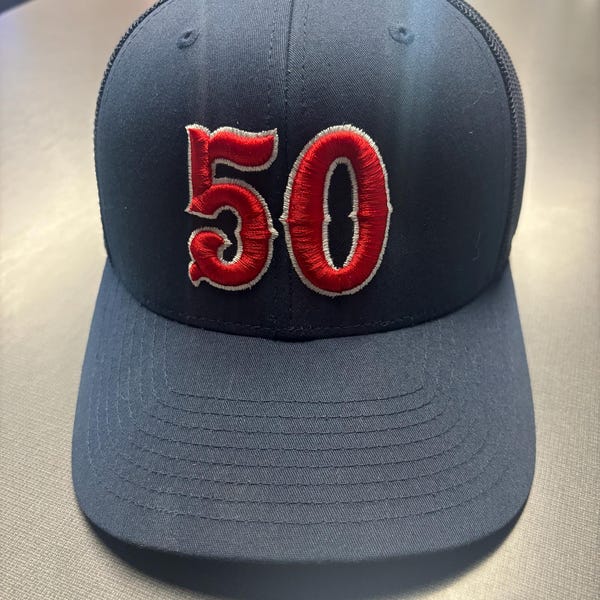 Free Personalization 3D Number Puffed Numbers Embroidered Hat, Fire ...