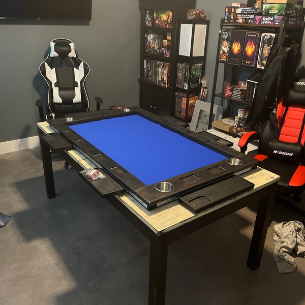 Board Game Table Topper With Added Shelves - Etsy