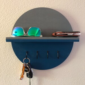 Key Hooks & Shelf Key Holder Key Organizer Entryway Shelf - Etsy