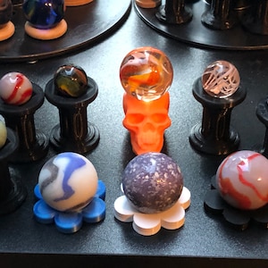 Pack of 5 or 10 Opal Glass Marbles 25mm Choose Your Colors & | Etsy