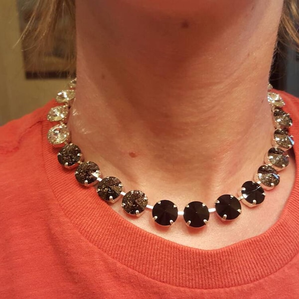 TWINKLING NIGHTS 12mm Crystal Choker Made With K.D.S. Premium Crystal ...