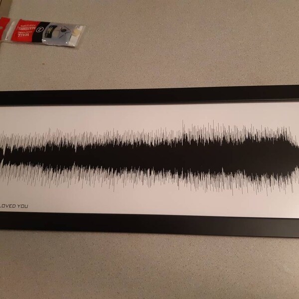 Song Sound Wave - Paper Anniversary Gift for Him, Favorite Song in ...