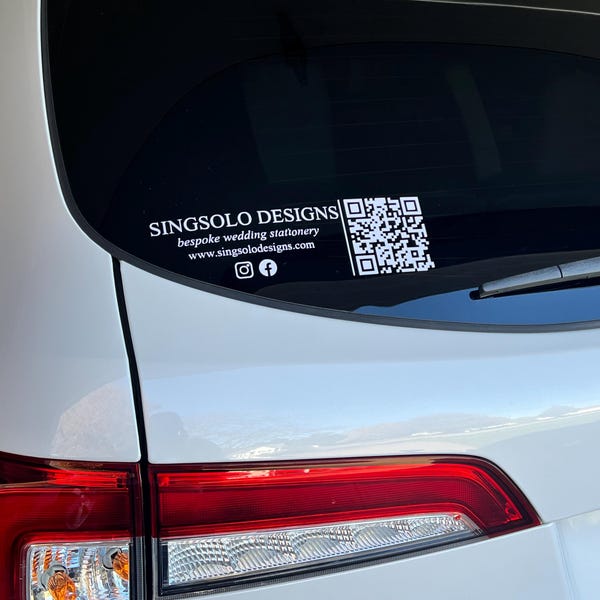 Business Logo Qr Code Decal, Design Your Own Decal, Design Your Own ...