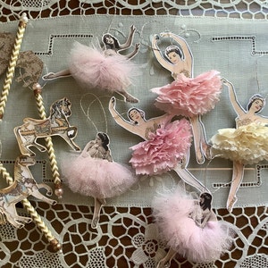 Ballerina Garland. Paper Doll Ballerinas With Crepe Tutus | Etsy