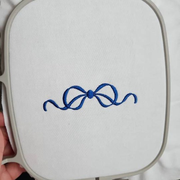 Satin Stitch Bow Embroidery Design, Bow Machine Embroidery, Mini Bow ...