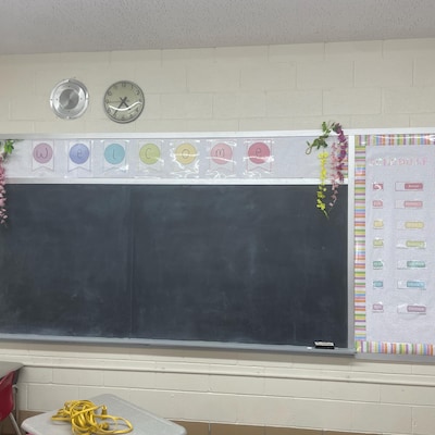 Flip Calendar Spotty Brights Classroom Decor Rainbow Themed Editable - Etsy