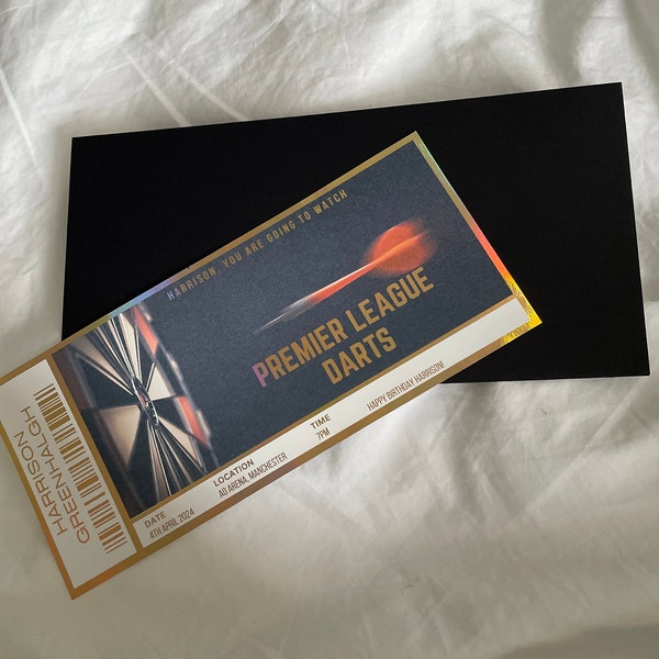 Personalised Grand Prix Ticket, Foil Voucher, Motor Car Racing Voucher ...