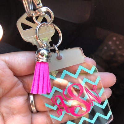 Mason Jar Keychain, Personalized Keychain for Women, Acrylic Keychains ...