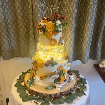 ROUND Cake Stand Acrylic Clear Cake Tier Fillable Cake Stand Riser ...