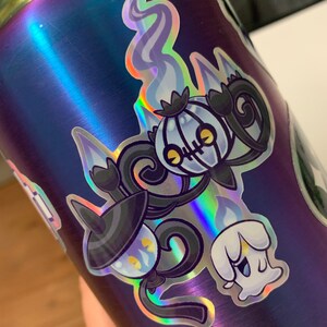 Cute Chandelure Litwick and Lampent Pokemon Holographic - Etsy