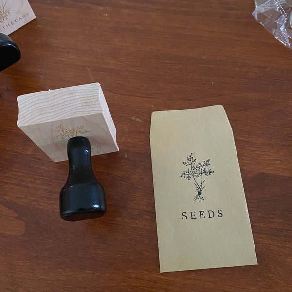 Custom Seed Packet Stamp | Wildflower Seed Stamp | Seed Labeling Stamp ...