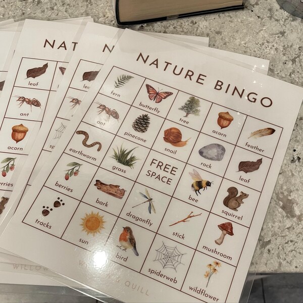 Printable Spring Nature Bingo | Forest Outdoors Scavenger Hunt - Etsy