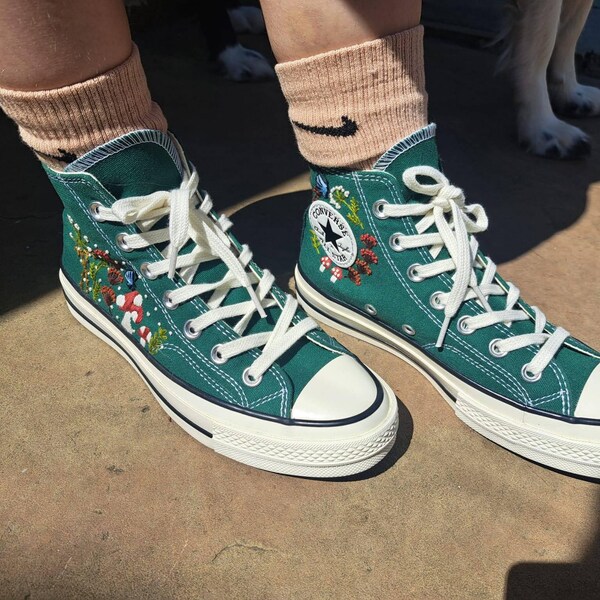 Custom Converse Low-top Converse Chuck Taylor 1970s Custom Embroidered ...