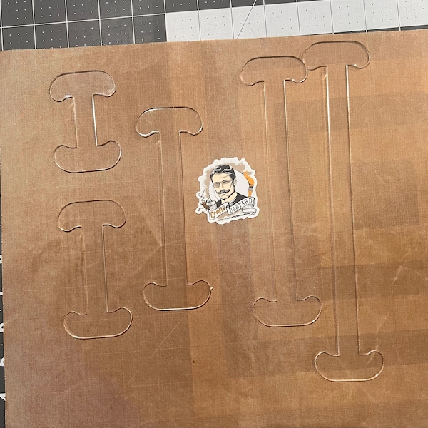 Custom Shape Acrylic Blanks 2.5 for Keychains, Bag Charms, Badge Reel ...