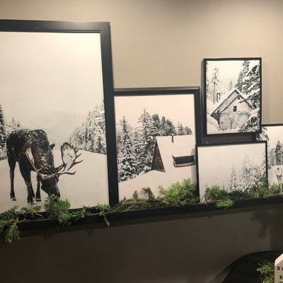 Winter Gallery Wall Decor. Nordic Christmas Wall Art Set of 6 Prints ...