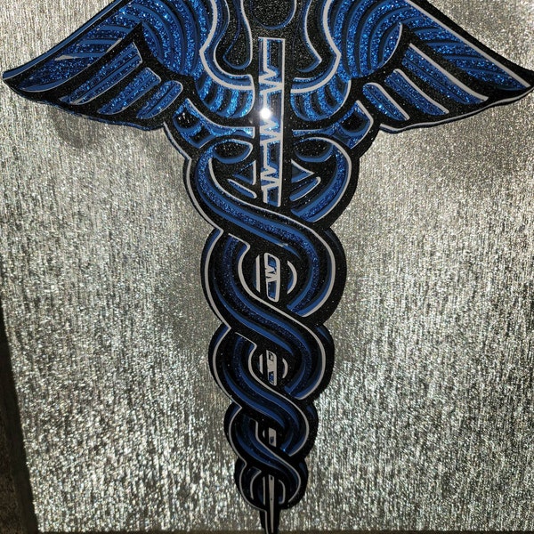 3D Mandala SVG Caduceus SVG Nursing Mandala Svg Layered Medical Svg Cut ...