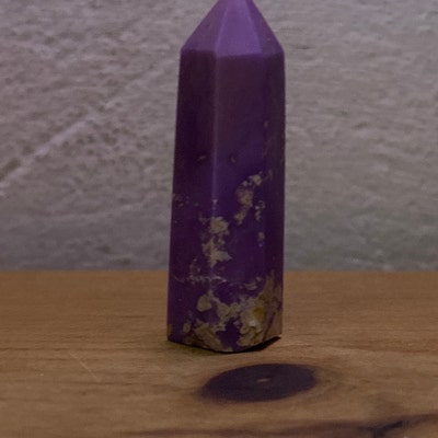 Pink Banded Calcite Tower, Twr262, Pink and Green Banded Calcite Point ...