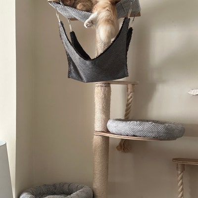 IVORY CREAM Cuddle Fleece 3pc Cat Tree Bed Replacement Set to - Etsy UK