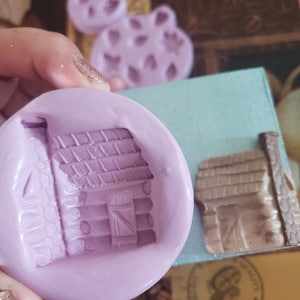 Silicone Log Cabin Mold Baking Fondant Polymer Clay Molds Resin - Etsy
