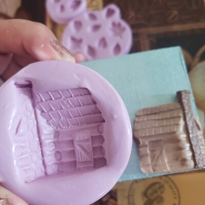 Silicone Log Cabin Mold Baking Fondant Polymer Clay Molds Resin - Etsy