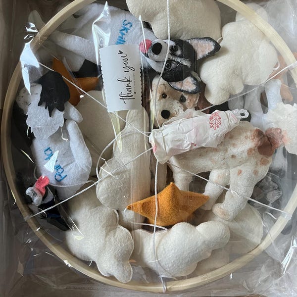 Custom Dog Baby Mobile, Personalized Baby Nursery, Puppy Baby Mobile ...