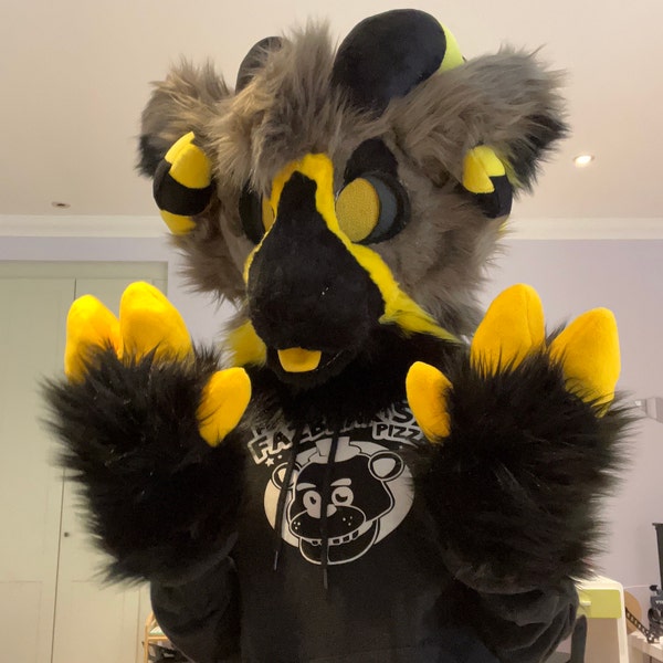 Furry Custom Plush Fursuit Hand Paws - Deer, Dino & Protogen - 1 Pair ...