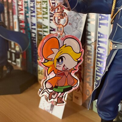 RE4 Leon S Kennedy and Ashley Graham Double Sided 2.5/6.3cm Acrylic ...