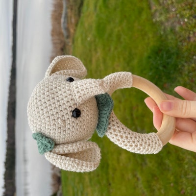 Crochet Patterns: Amigurumi Elephants Toy & Rattle, Perfect Gift for ...