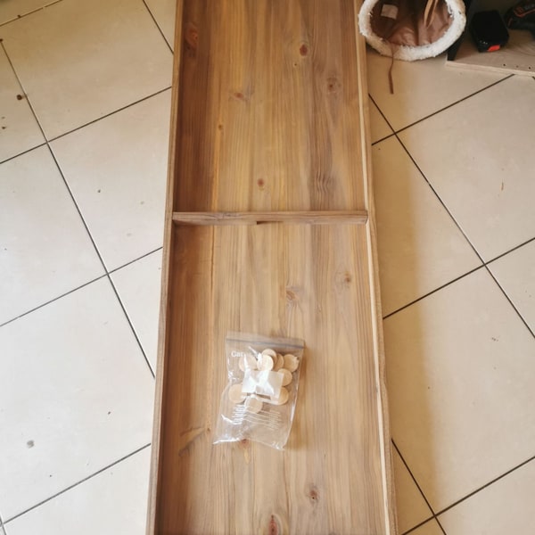 Air hockey bois table à glisser jeu du palet 120 par 50 cm idéal pour faire la fête entre amis ...