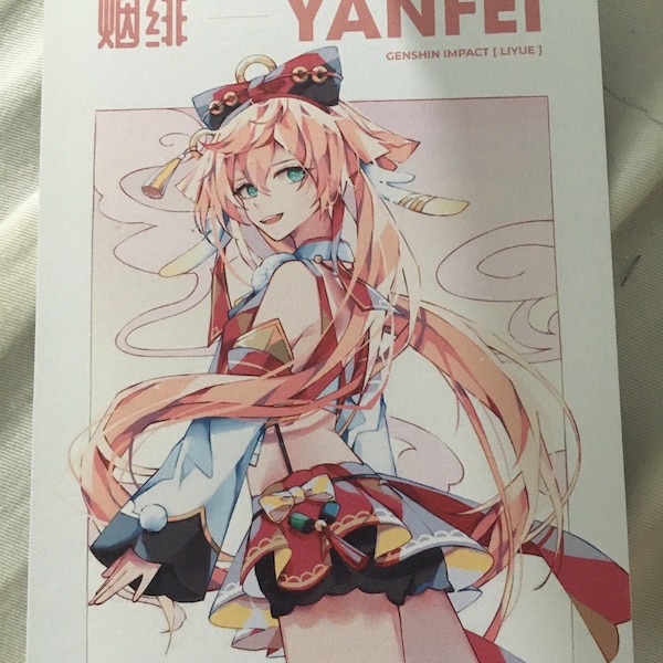 Genshin Impact "magazine Cover" Postcard - Etsy