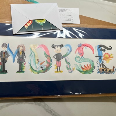 Family Last Name Painting, Personalized Wall Name Sign, Name Art ...