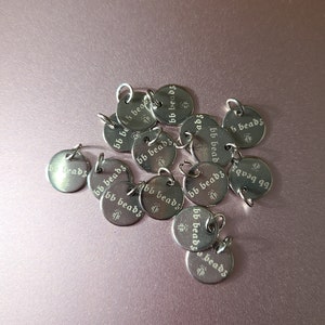 Personalized Mini Jewelry Tag Custom Logo Tags Engraved - Etsy