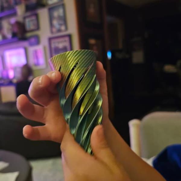 Vortex Wavy Cone Unicorn Horn, Impossible Cone, Desk Fidget, Fidget ...