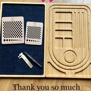 Wooden Mala Bead Design Board and Wooden Bracelet Bead Board as a ...