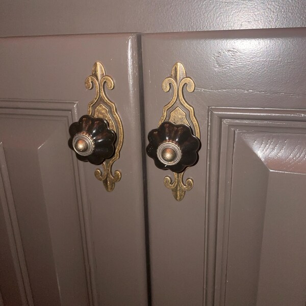 Colorful Cowhide Knobs Kitchen Cabinet Pulls Drawer Knobs Pulls Handles Dresser Knobs Pulls ...