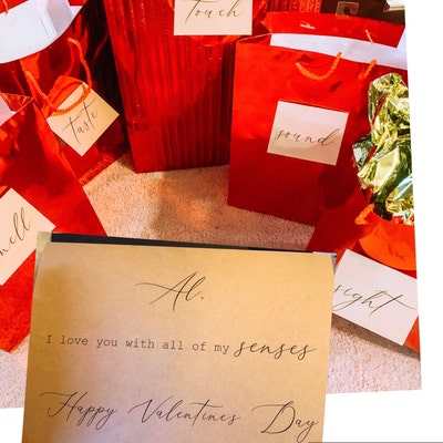 5 Senses Card Set Being With You Makes Perfect Sense I Love You With ...