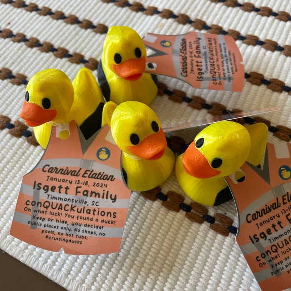 3D Printed Magnetic Mini-micro Ducks. Multi-colored 3D Printed Cruise ...