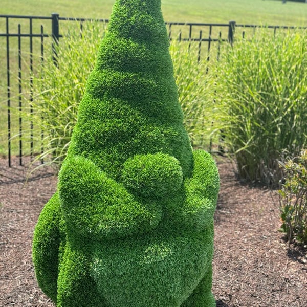 Outdoor Tyrannosaurus Rex T-rex Topiary Green Figures Covered in ...