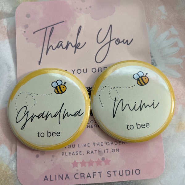 Mommy to Bee Baby Shower Pin, Daddy to Be Badge, Sweet Baby Bee Party ...