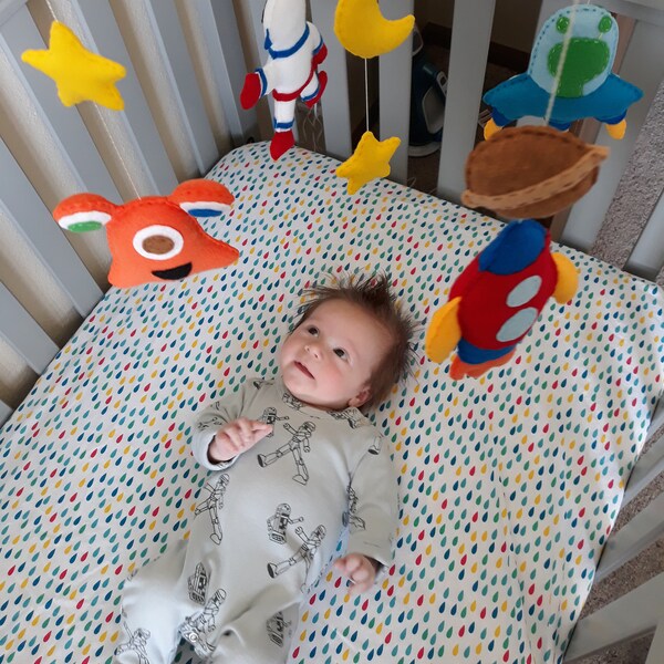 Space Baby Mobile,baby Boy Crib Mobile,alien Crib Mobile,baby Boy ...