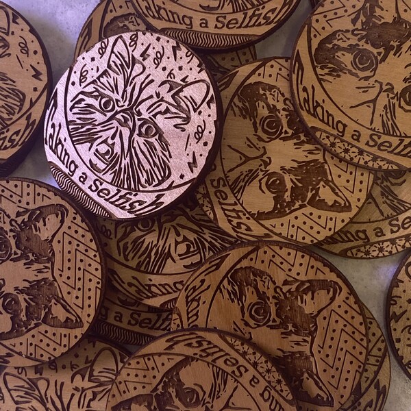 Custom 1.5 Inch Wood Coins - Etsy