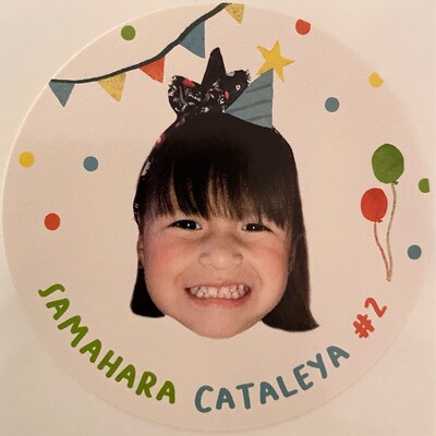 Kids Birthday Stickerpersonalized Birthday Stickercustom Kid Birthday ...