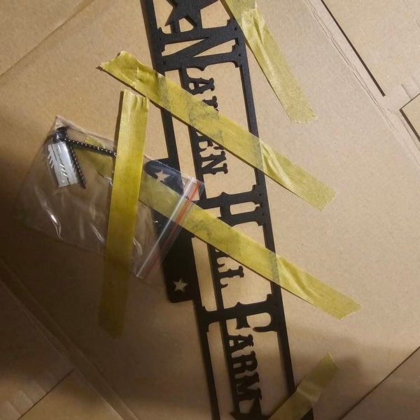 Personalized Metal Farm Entrance Sign, Custom Ranch Metal Sign, Large ...