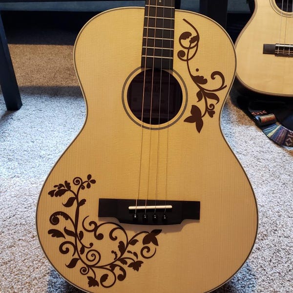 Guitar Skin Wrap Laminated Vinyl Sticker Decal for Any Guitar USA Flag ...