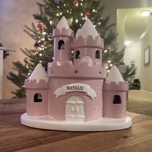Personalized Pink Princess Castle Piggy Bank Personalized Gift for ...
