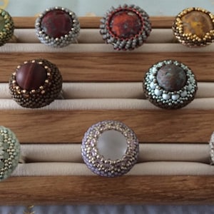 Ash Wood Ring Display, Jewelry Organizer Stand, Ring Stand Holder ...