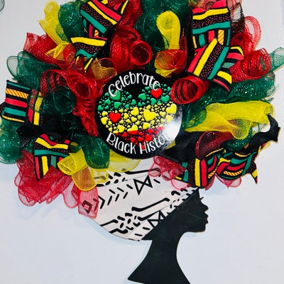 Celebrate Black History Wreath Sign, Black History Wreath Sign, Black ...